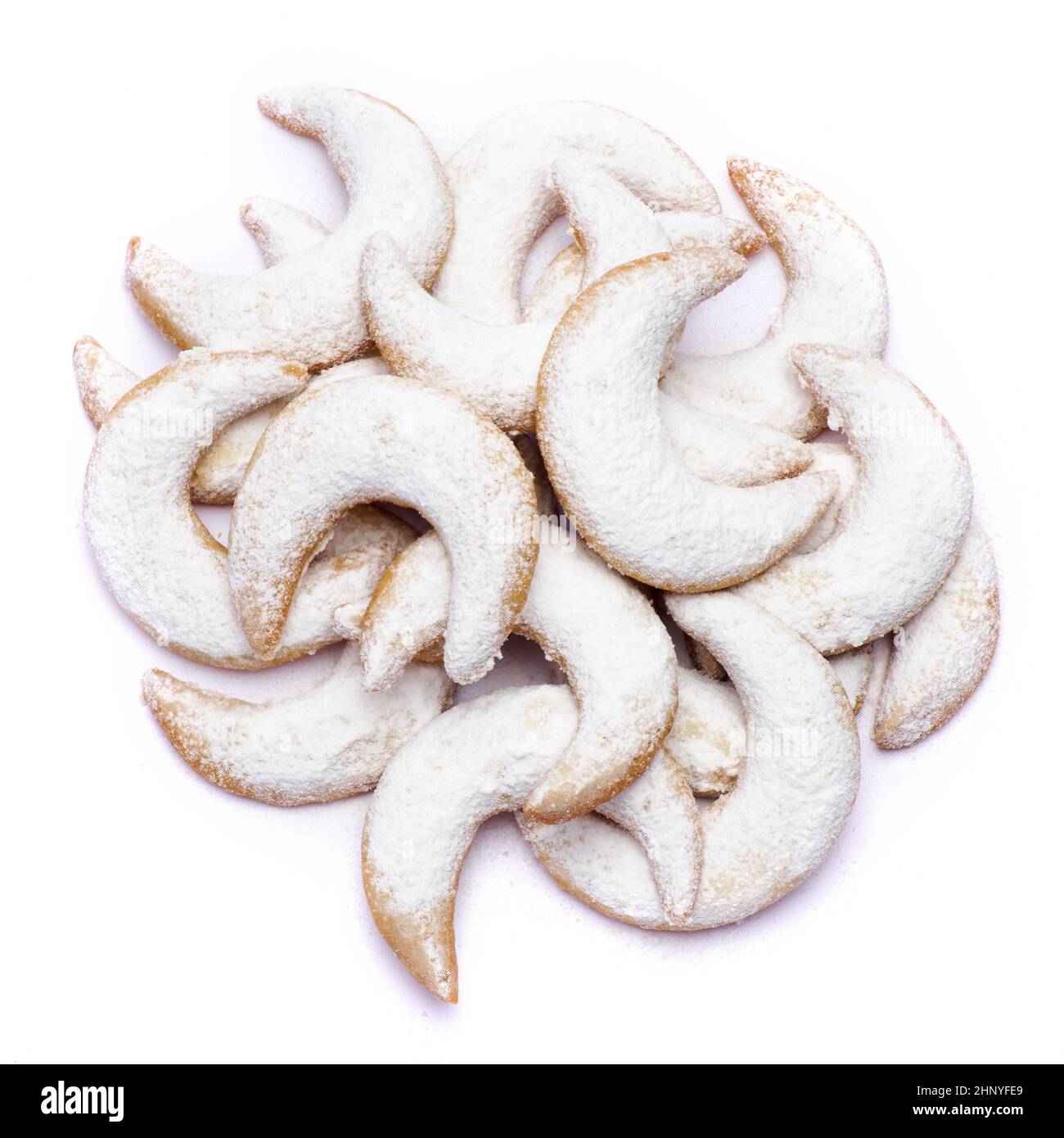 Traditional German or Austrian Vanillekipferl vanilla kipferl cookies ...