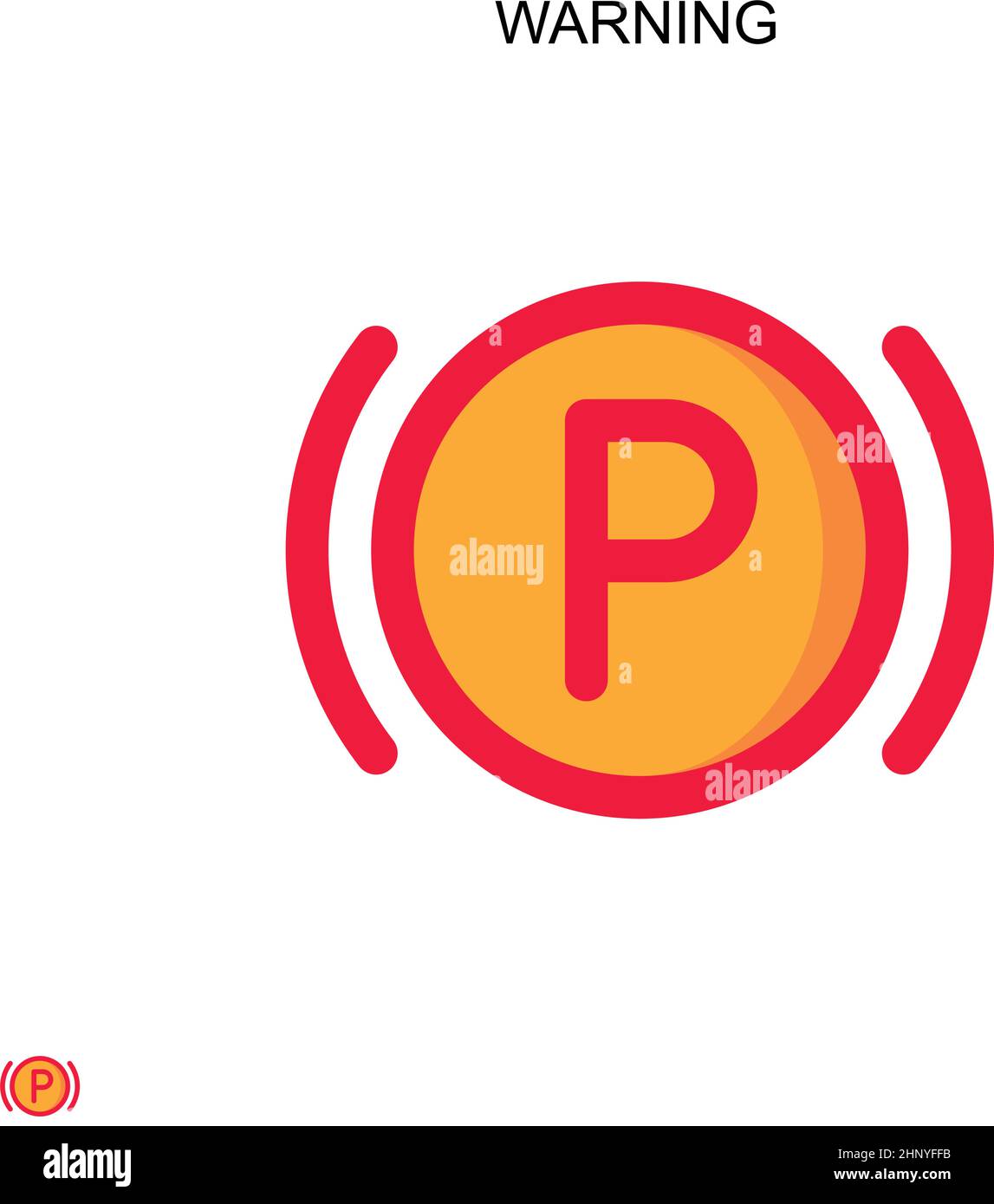 Warning Simple vector icon. Illustration symbol design template for web ...