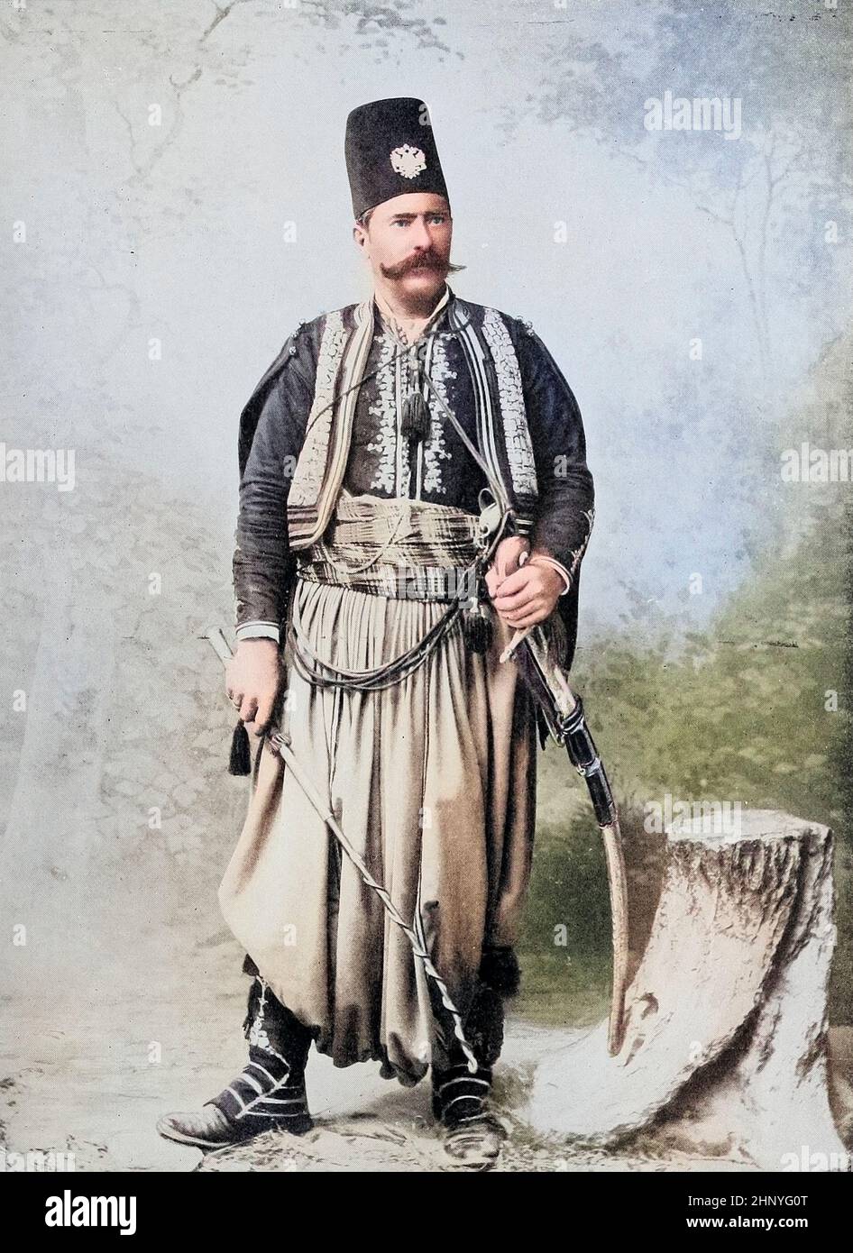 Machine Colorized A Syrian Man in full Costume from The living races of ...