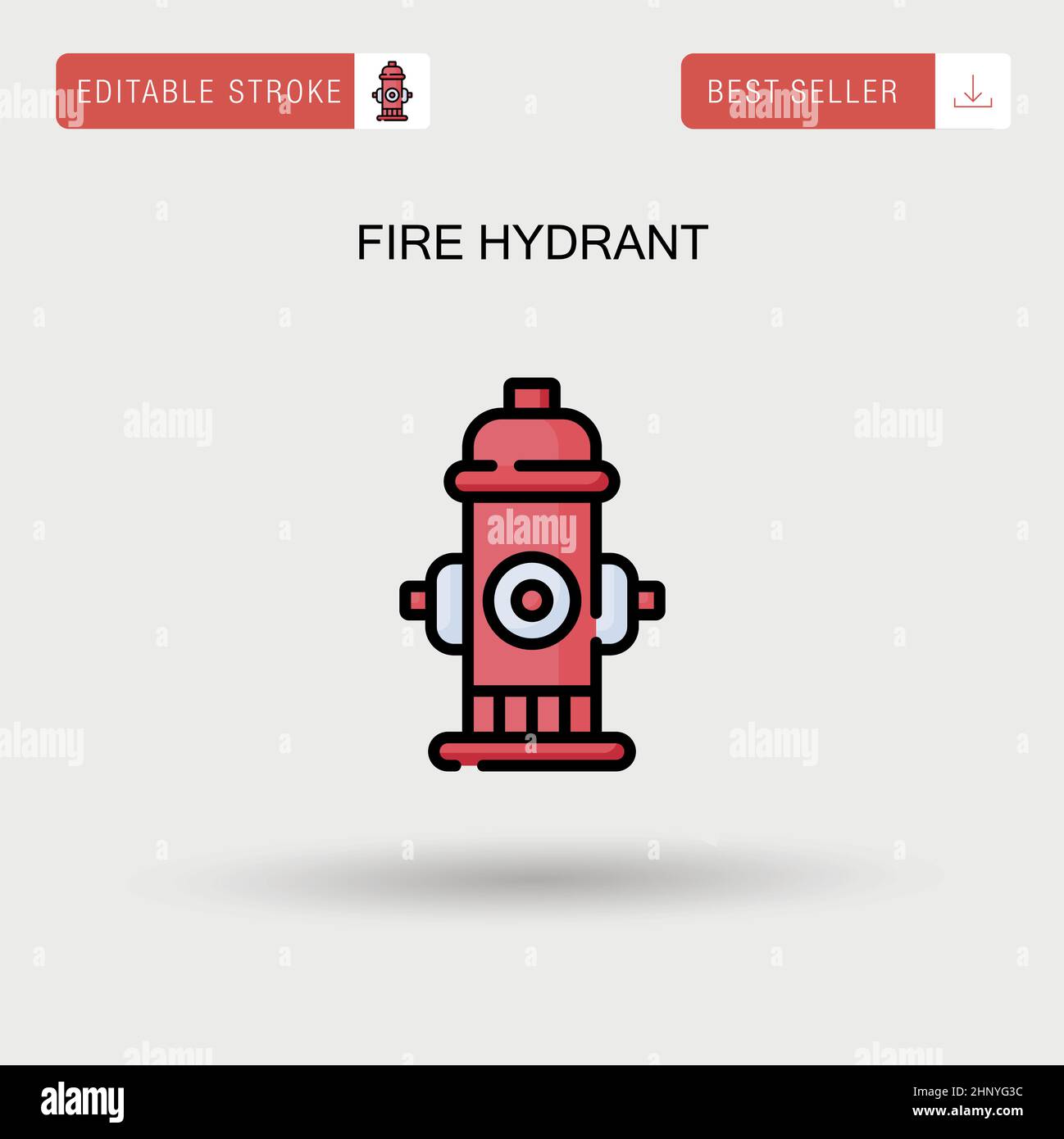 Fire hydrant Simple vector icon Stock Vector Image & Art - Alamy