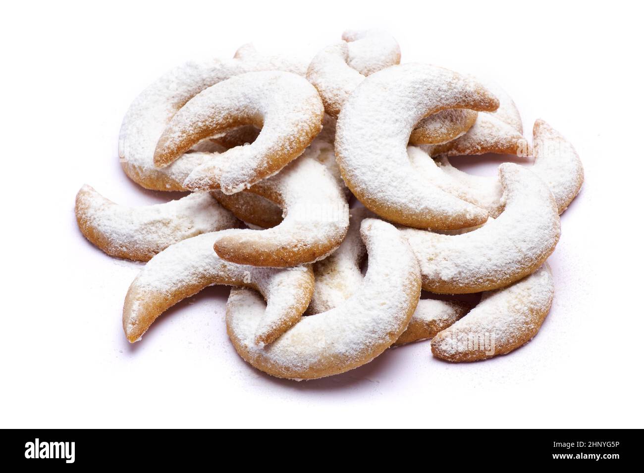 Traditional German or Austrian Vanillekipferl vanilla kipferl cookies ...