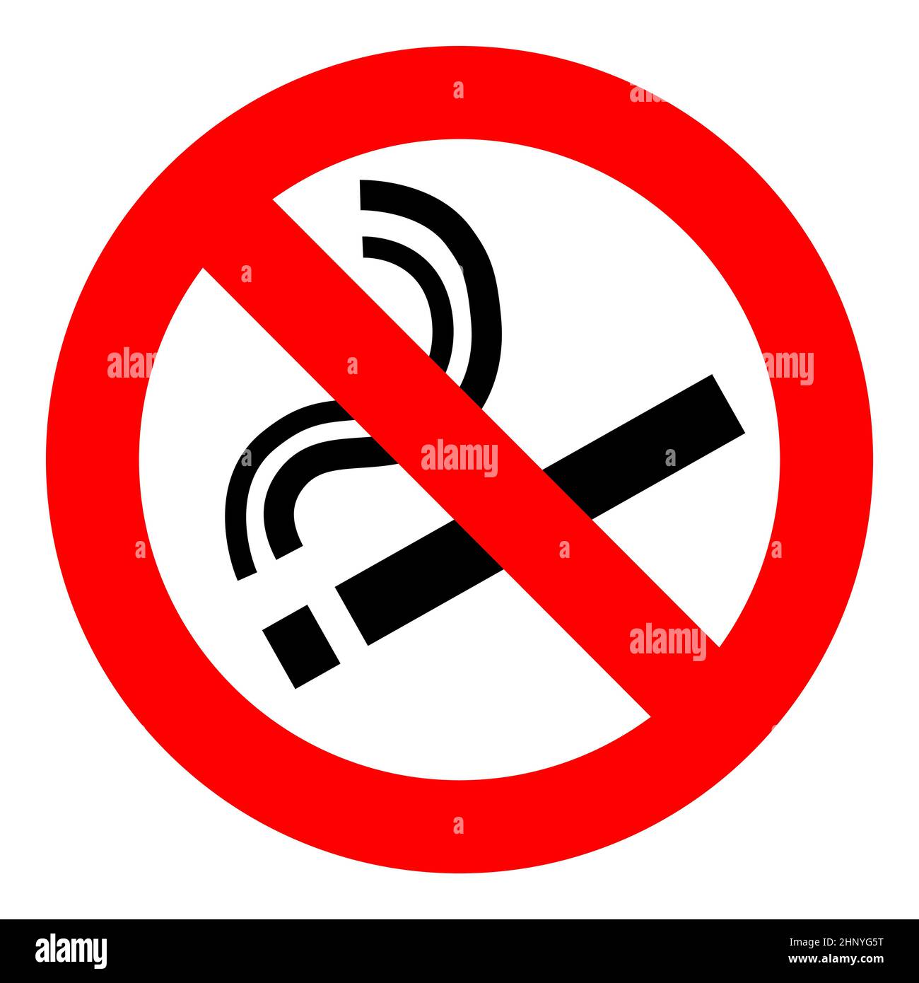 No smoking sign. Forbidden sign icon isolated on white background ...