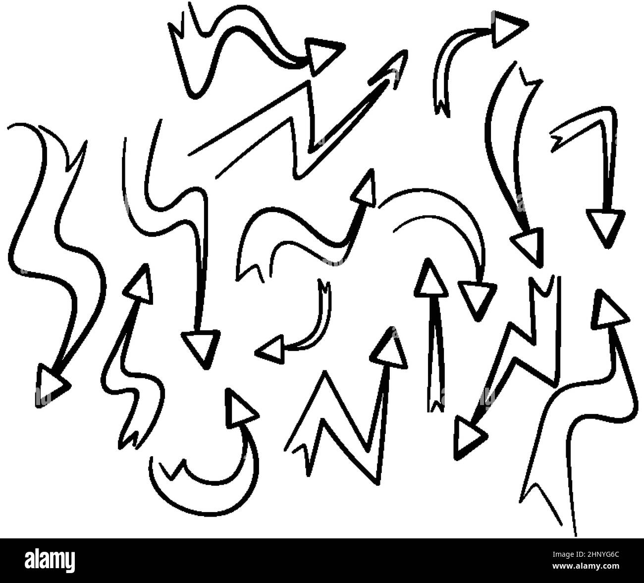 Sign of many directions Stock Vector Images - Alamy