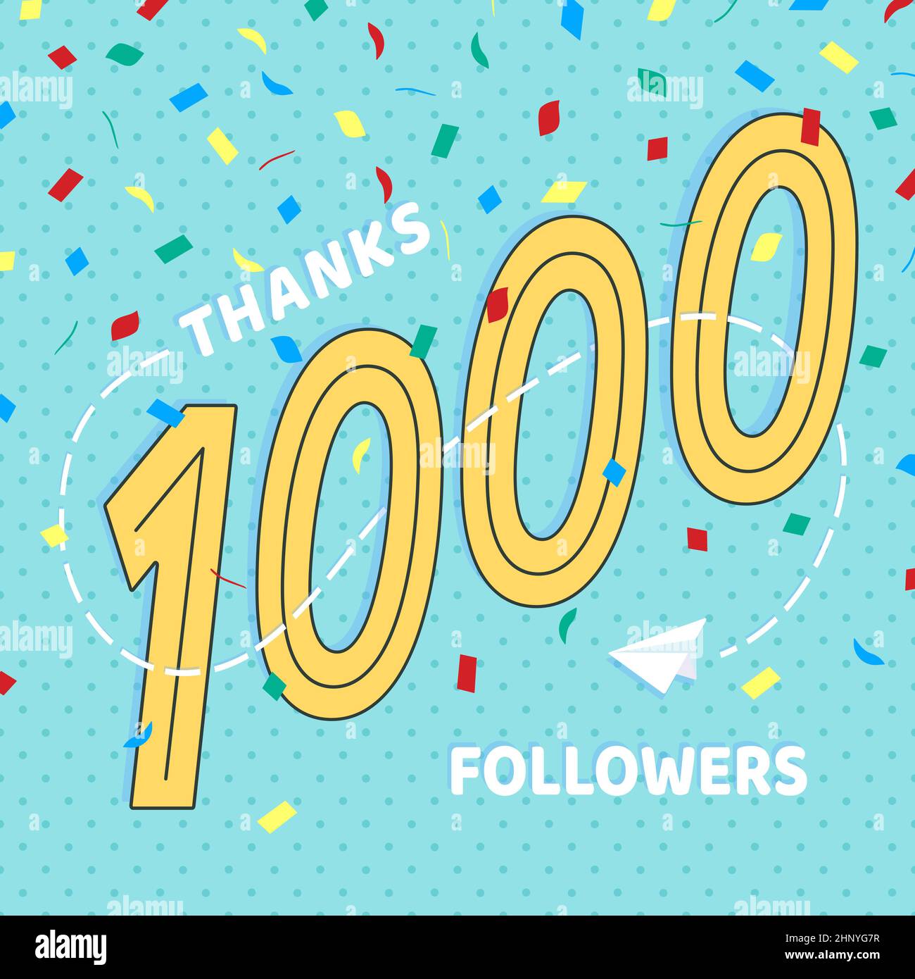 1000 Followers Stock Vector Images - Alamy