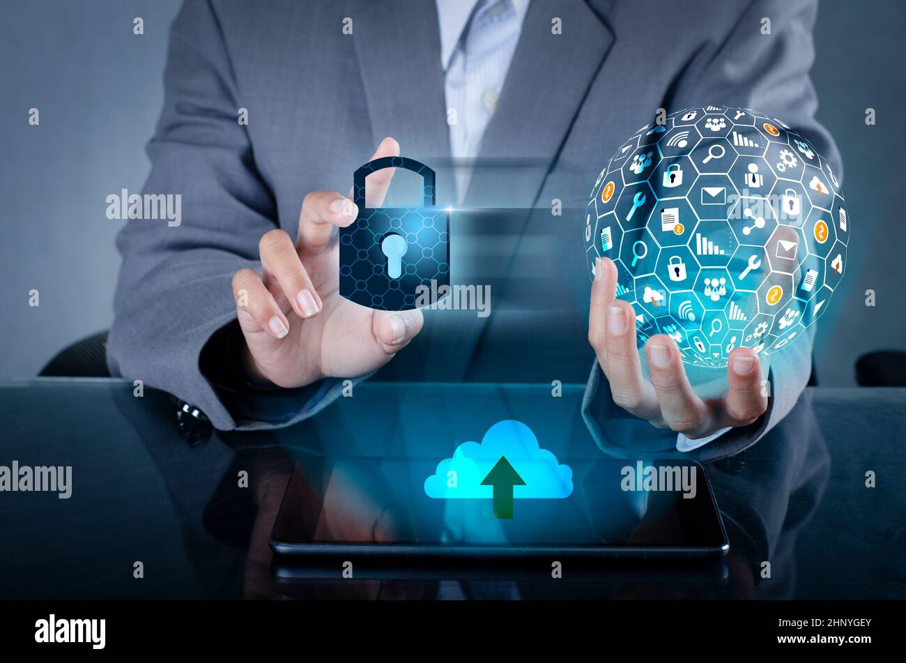 Unlocked smartphone lock Internet phone hand press the phone to ...