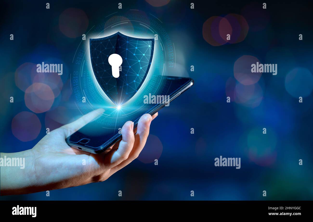 Shield Internet phone Smartphone is protected from hacker attacks ...