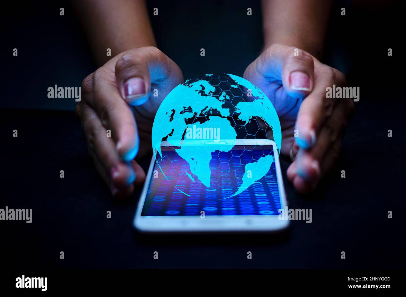 Smart Phones and Globe Connections Uncommon communication world ...