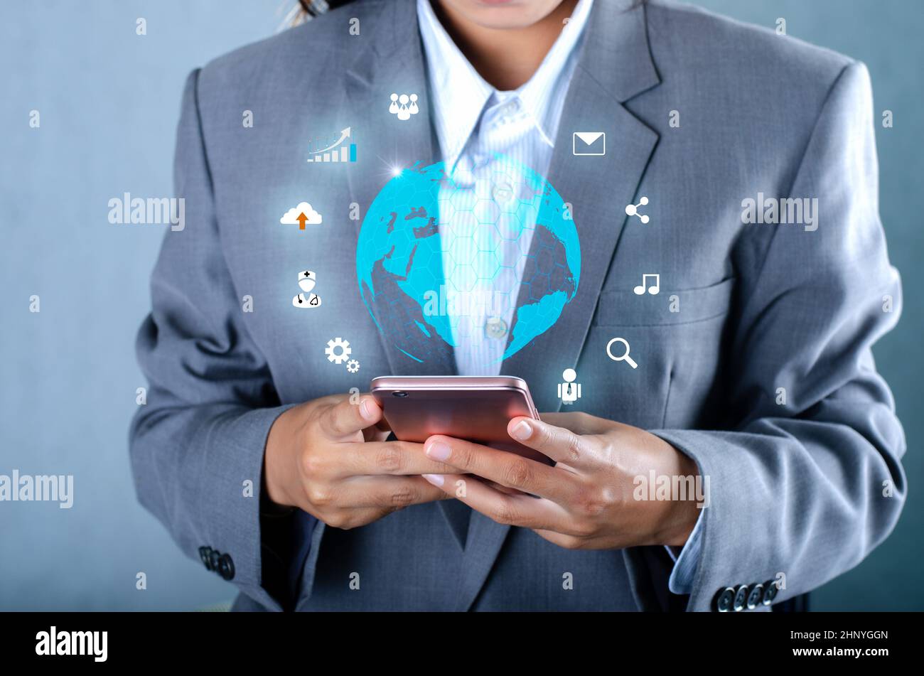 Smart Phones and Globe Connections Uncommon communication world ...