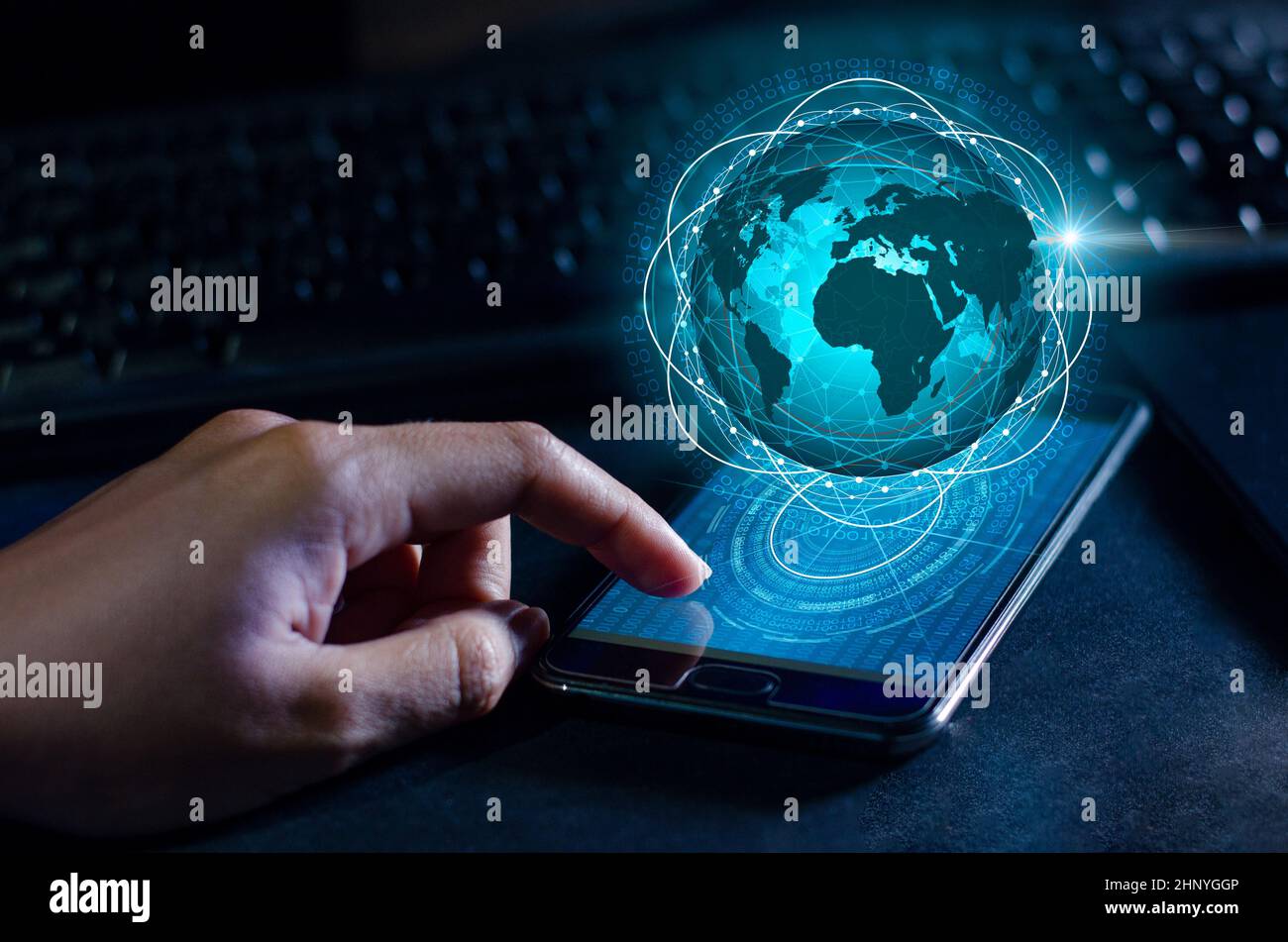 Smart Phones and Globe Connections Uncommon communication world ...