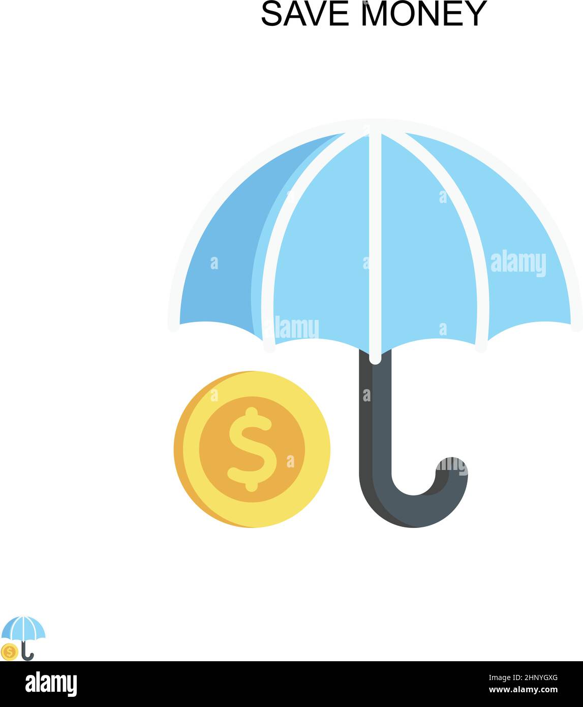 Save money Simple vector icon. Illustration symbol design template for ...