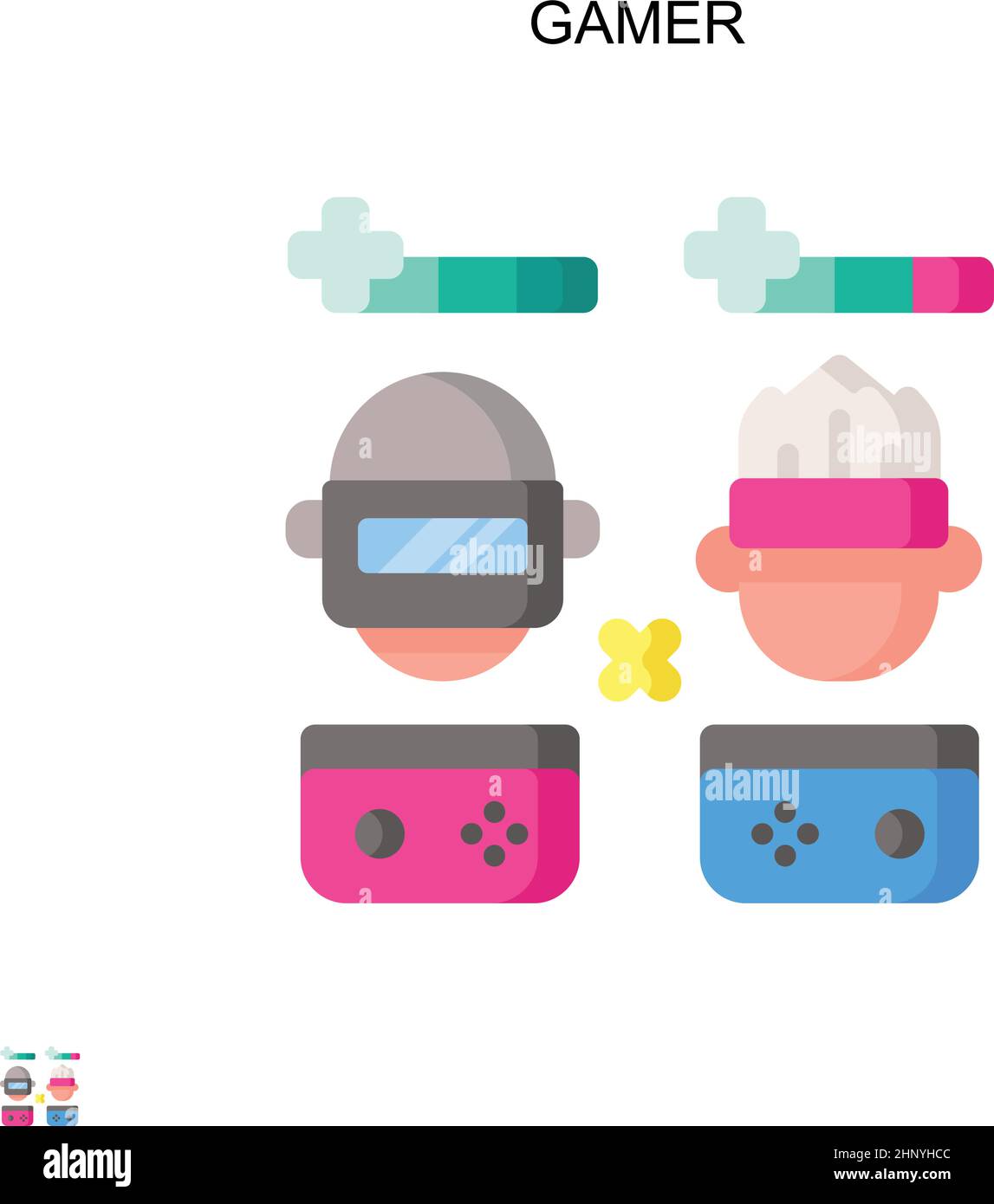 Gamer symbol hi-res stock photography and images - Alamy