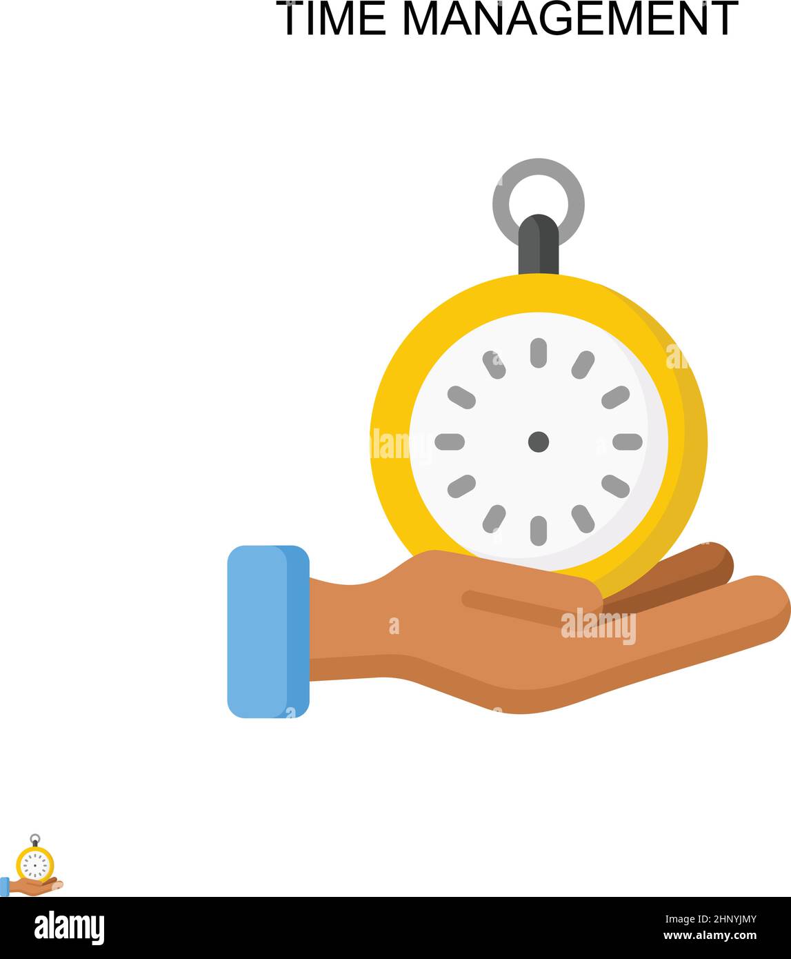 Time management Simple vector icon. Illustration symbol design template ...