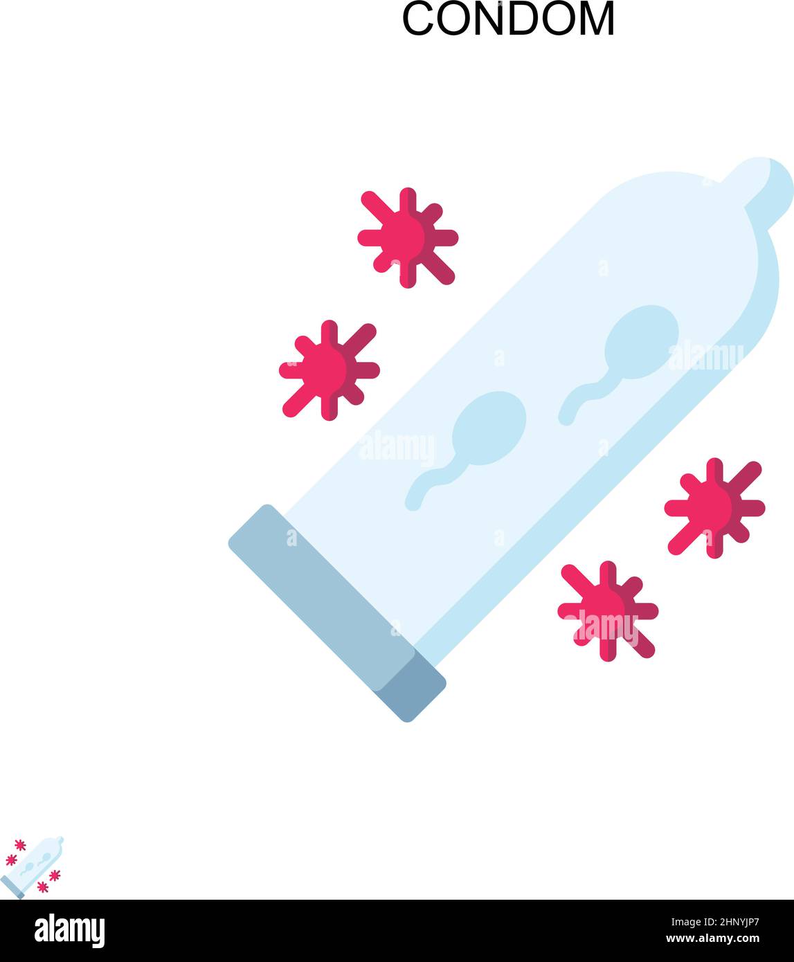 Condom Simple Vector Icon Illustration Symbol Design Template For Web