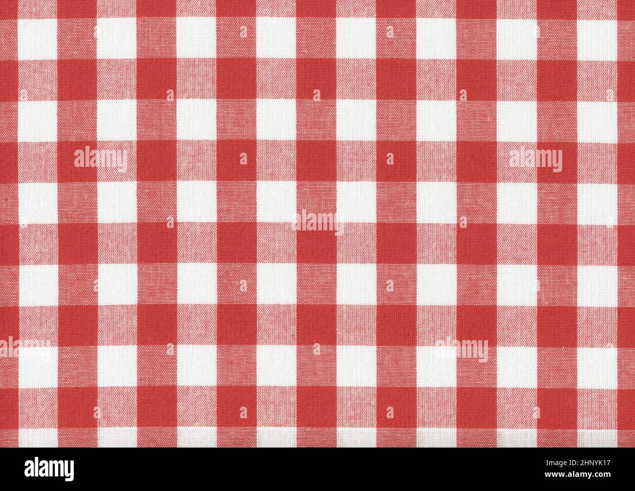 chequered red cotton fabric texture useful as a background Stock Photo ...