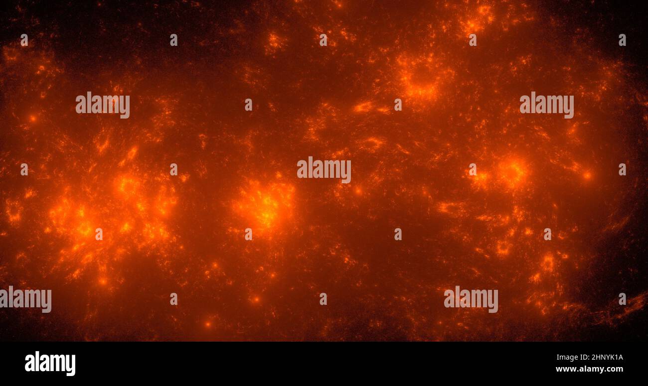 realistic orange nebula galaxy useful as a background Stock Photo - Alamy