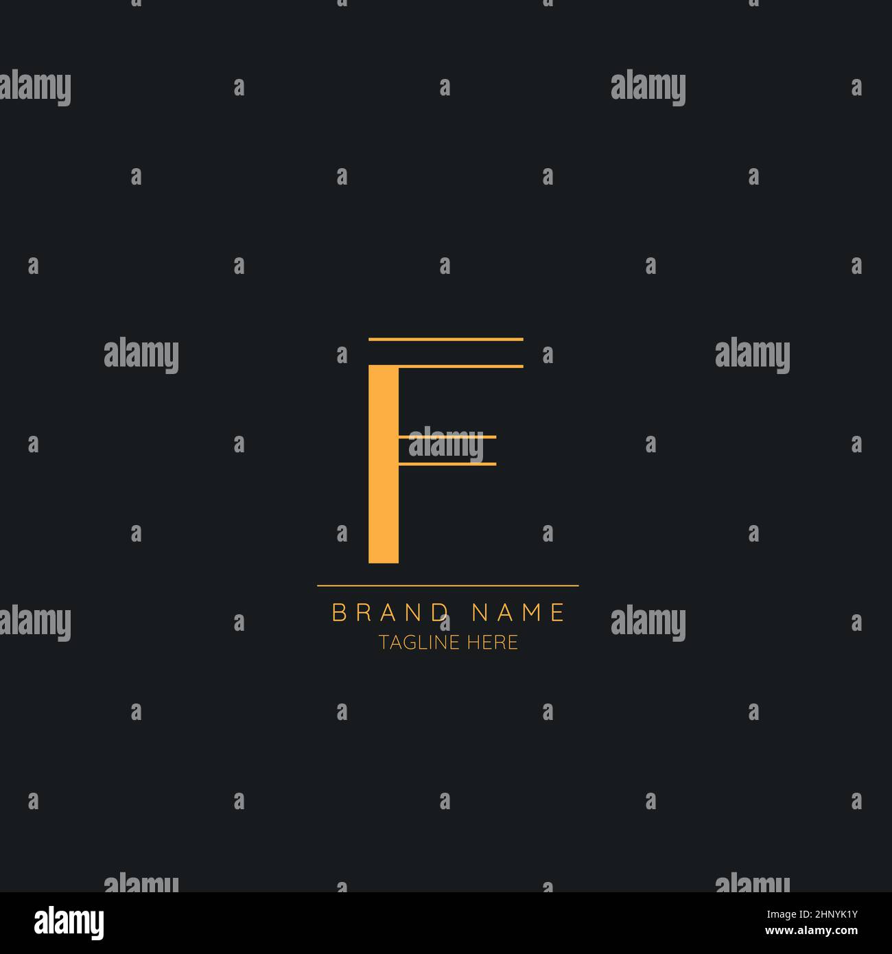 Modern and creative F logo design, Minimal Luxury initial based vector ...