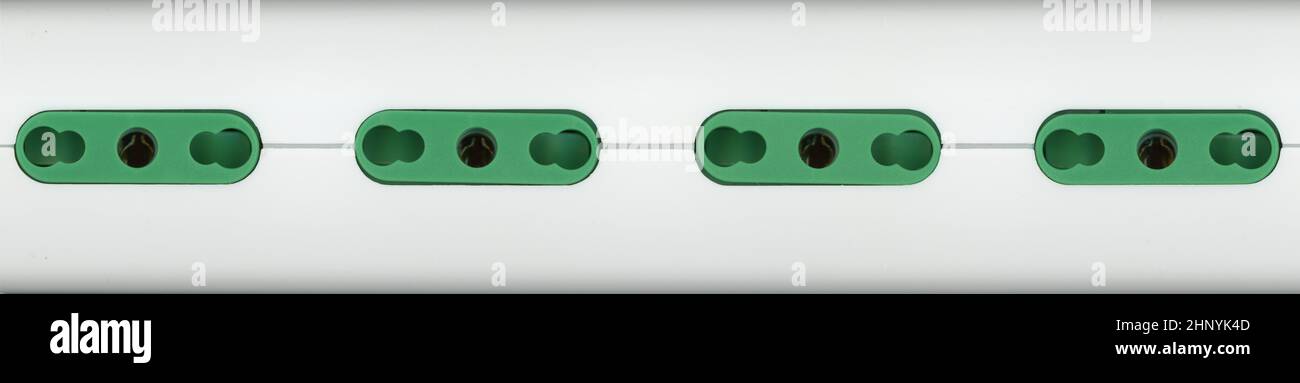 European Type C and Italian Type L electrical sockets power strip Stock ...