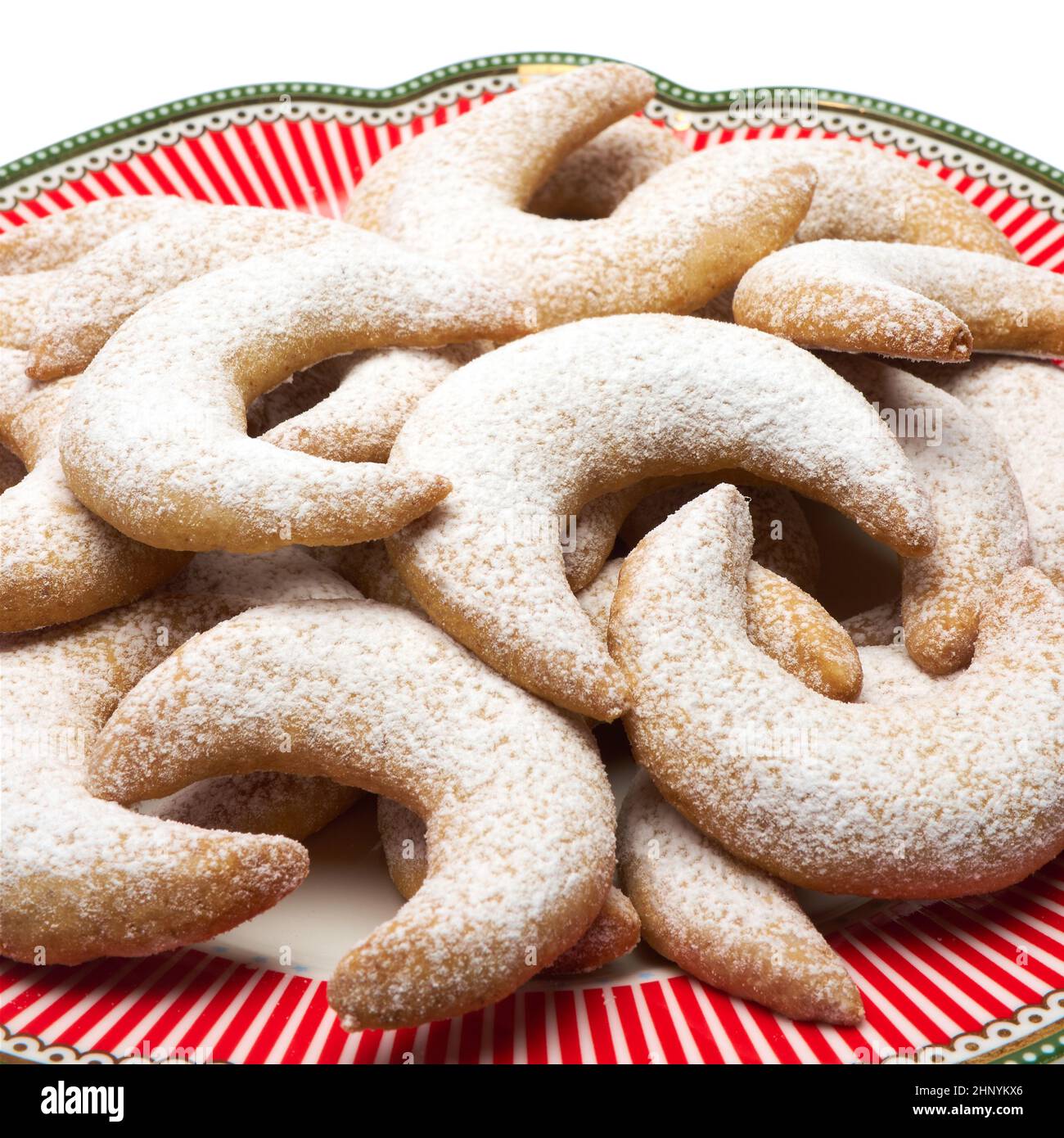 Traditional German or Austrian Vanillekipferl vanilla kipferl cookies ...