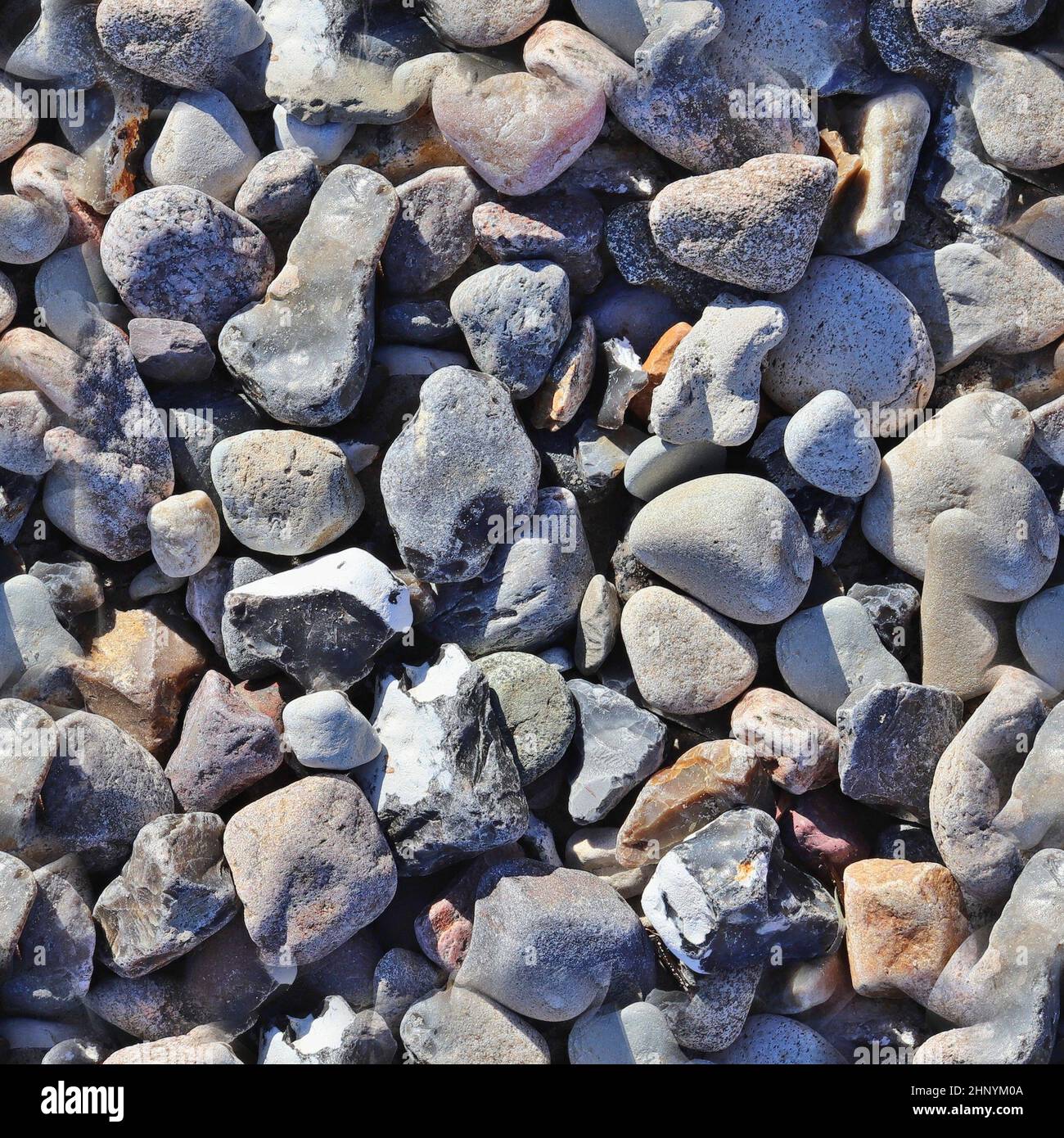 Photo realistic seamless texture pattern of pebbles and stones at a ...