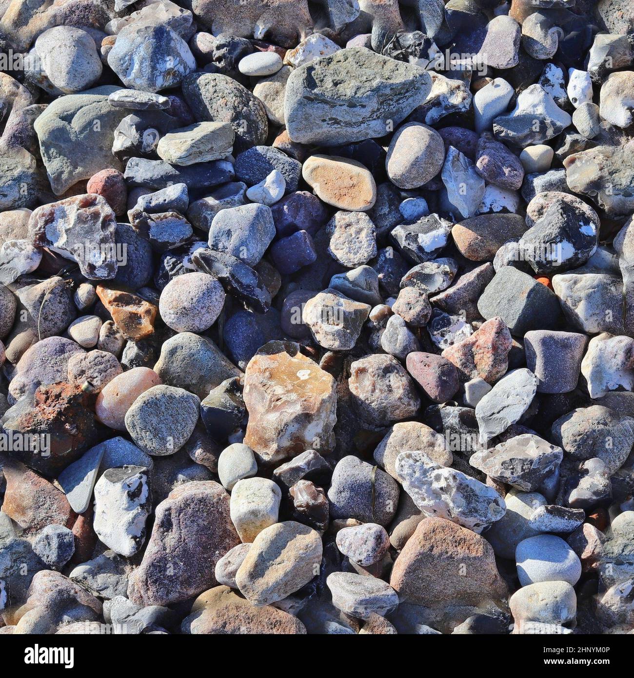Photo realistic seamless texture pattern of pebbles and stones at a ...