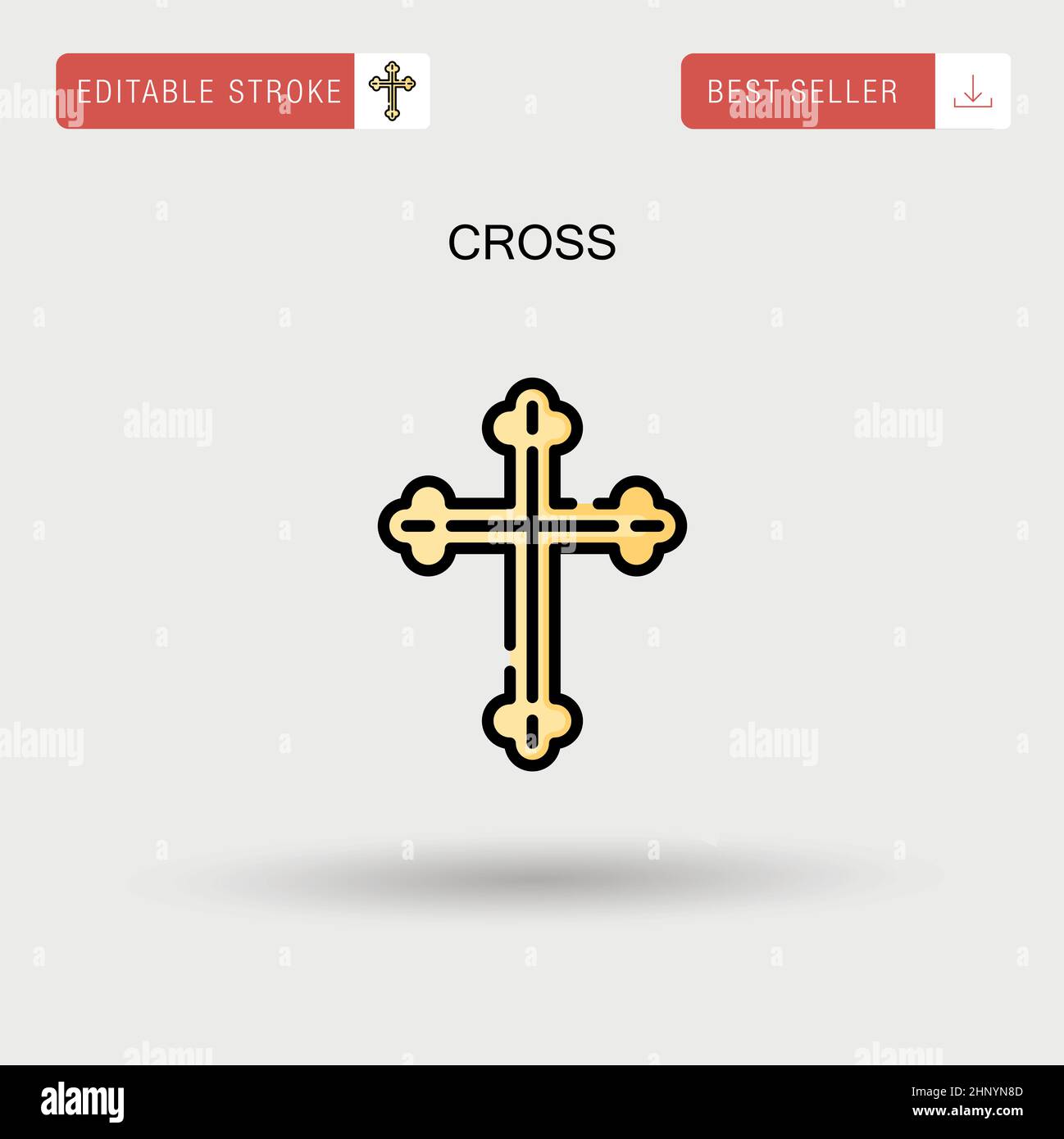 Simple cross spiritual icon hi-res stock photography and images - Alamy