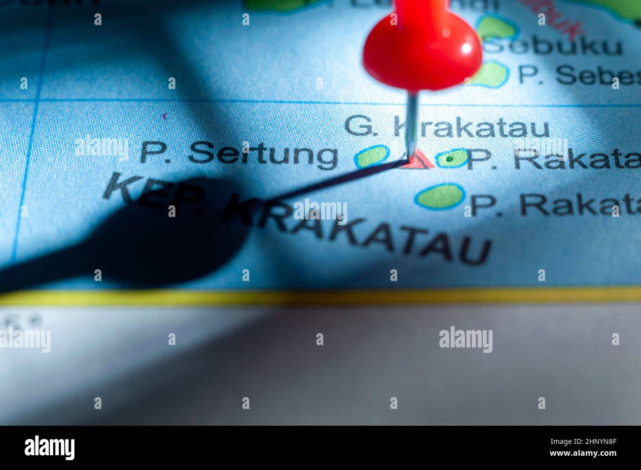 Krakatau map hi-res stock photography and images - Alamy