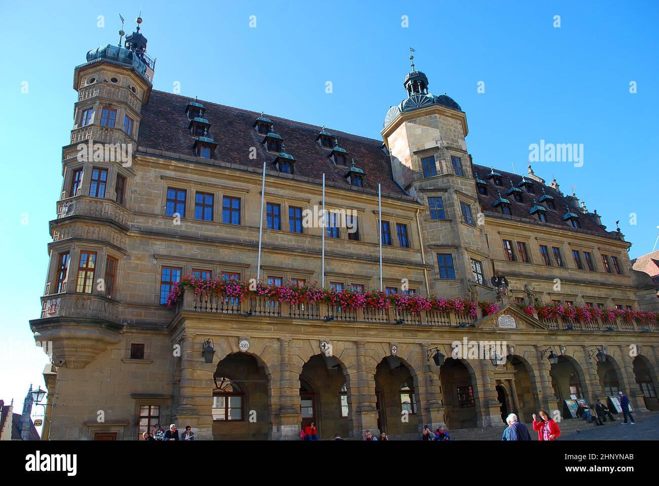 Old town hall, Altes Rathaus or Rathausturm at market square ...