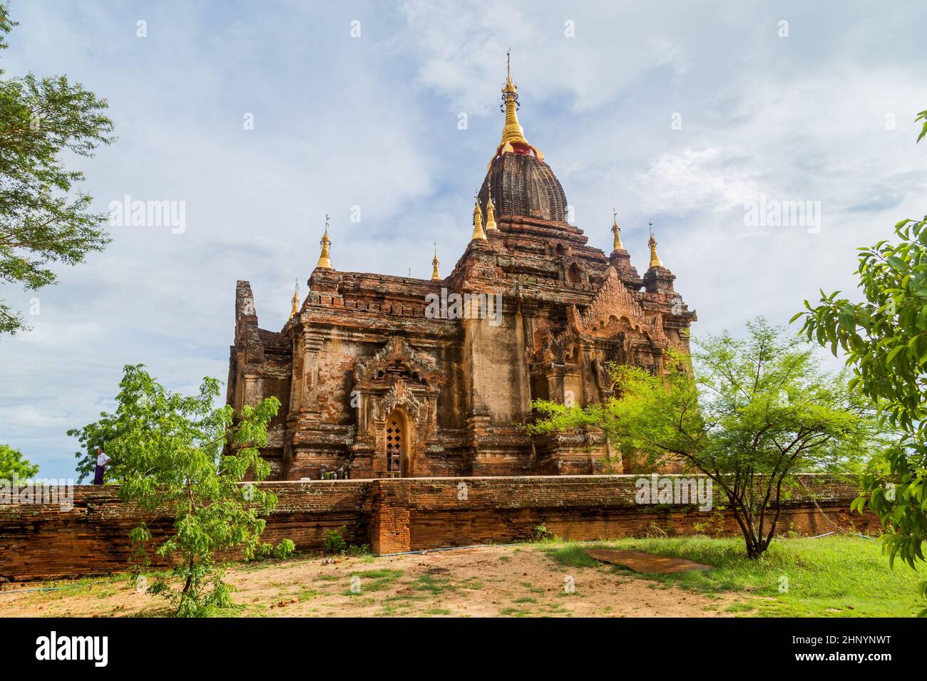 Ancient temple in Bagan, Myanmar. Bagan is an ancient city in central ...