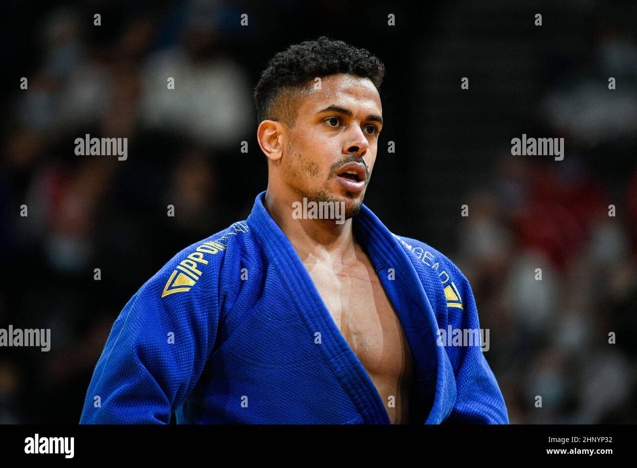 Men's -81 kg, Sami Chouchi of Belgium competes during the Paris Grand ...