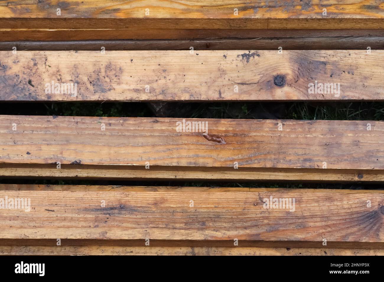 Detailed close up view on different wood surfaces showing planks logs ...