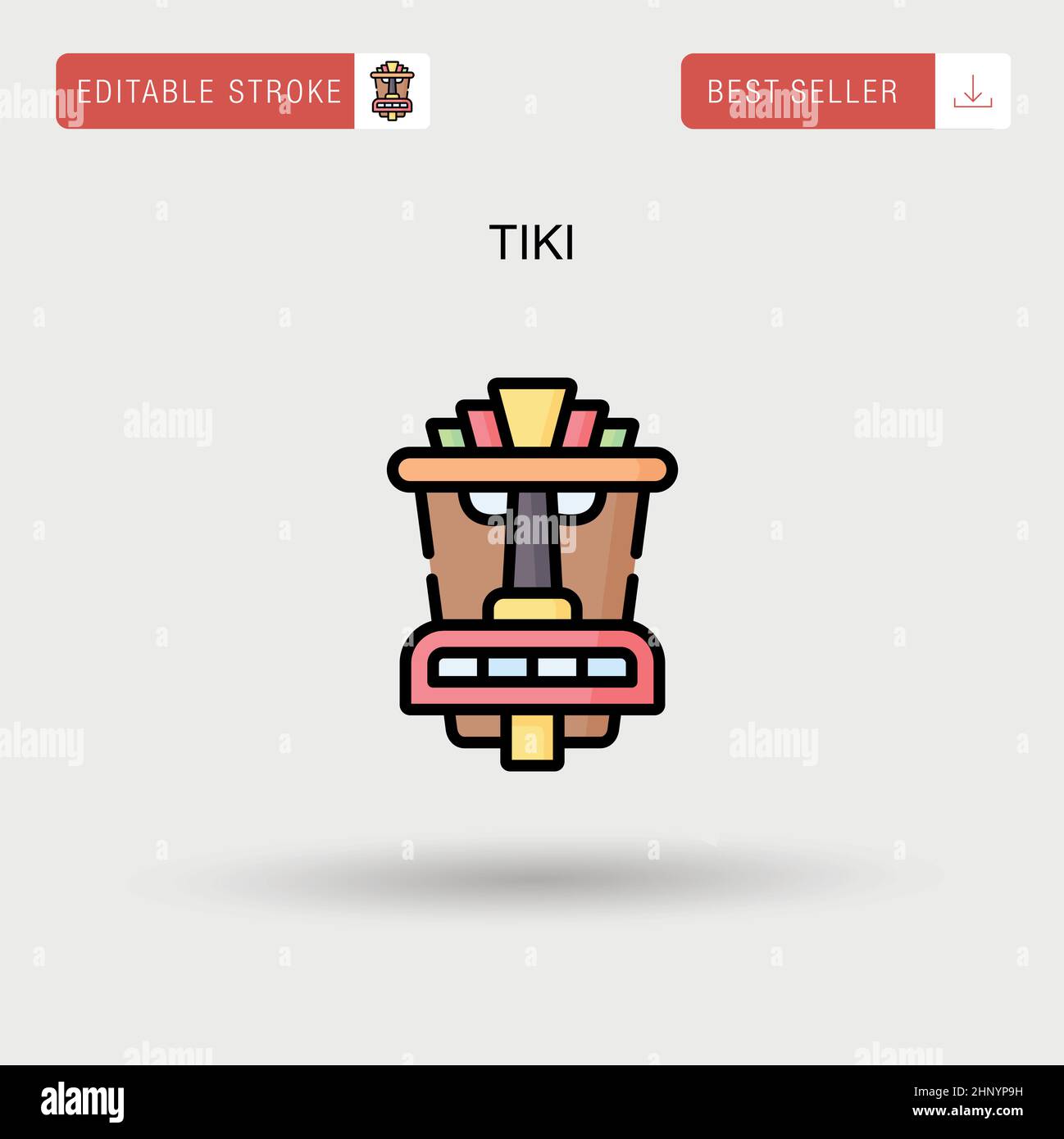 Cartoon tiki Stock Vector Images - Alamy