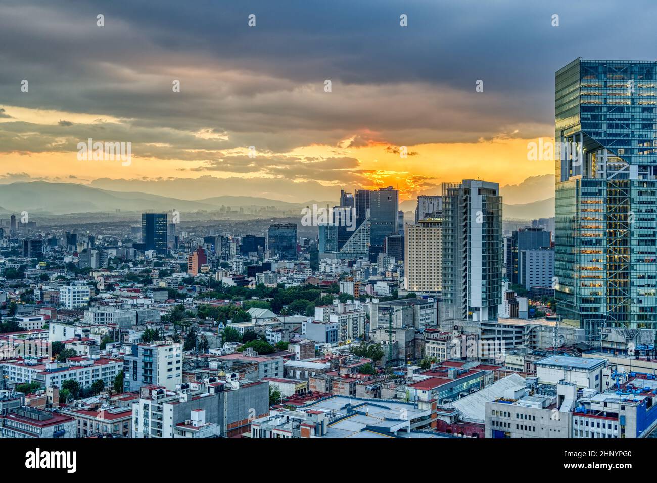 Mexico City, panoramic view Stock Photo - Alamy