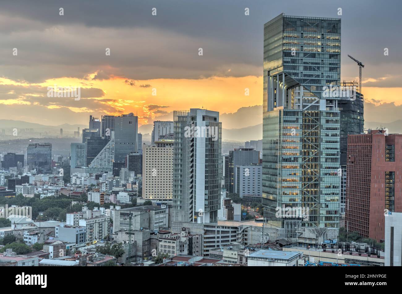 Mexico City, panoramic view Stock Photo - Alamy