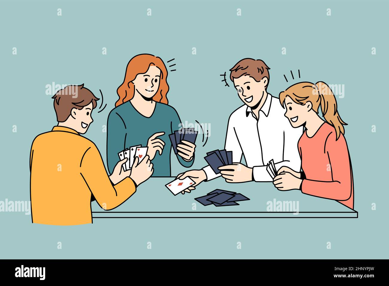 Clipart playing cards hi-res stock photography and images - Alamy