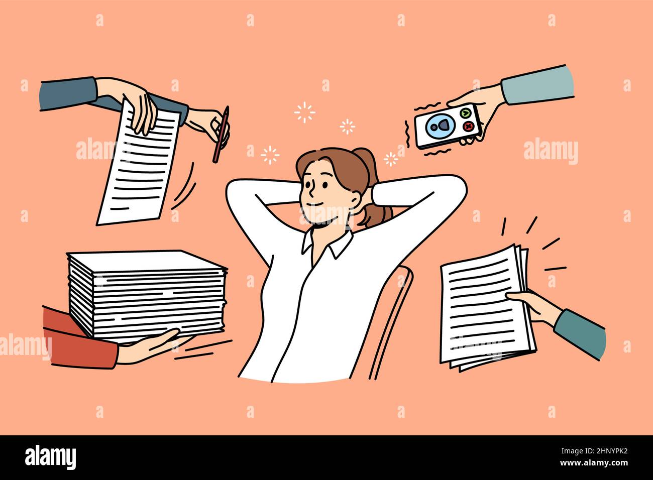 Relaxed Student Cartoon