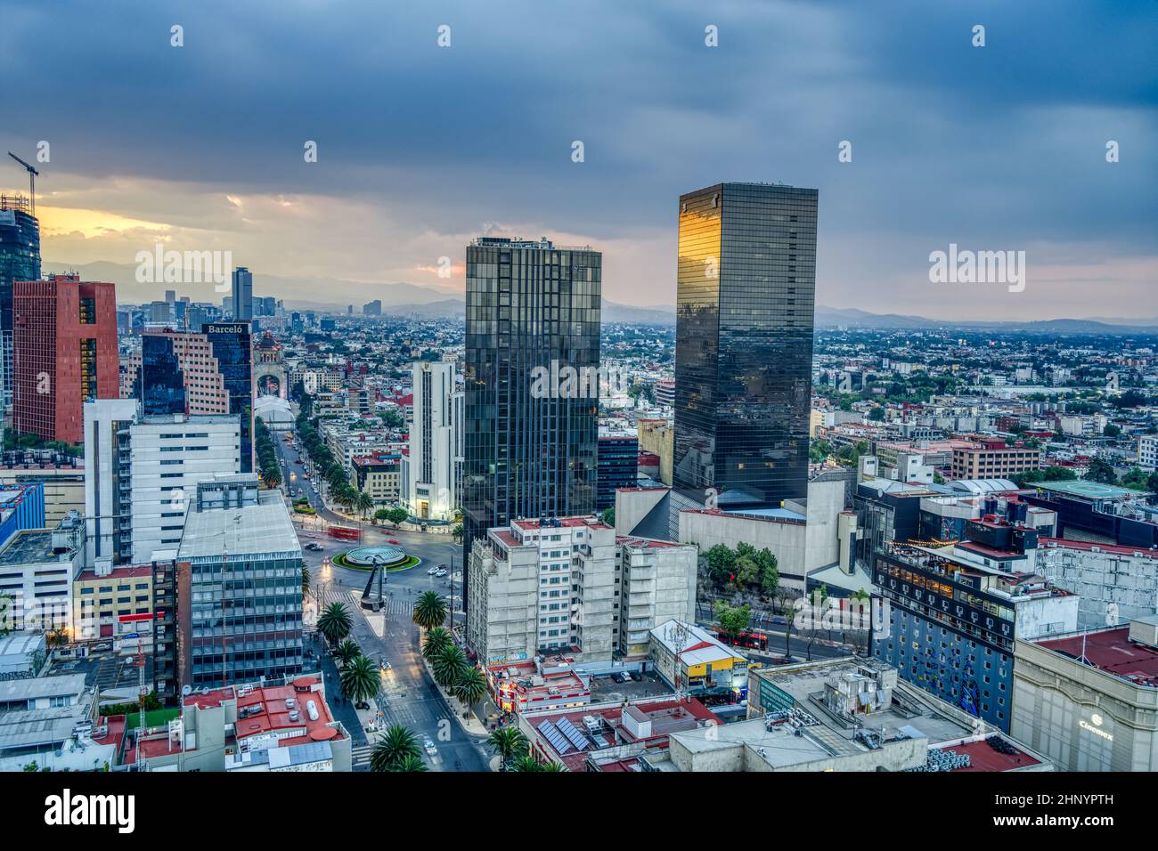 Mexico City, panoramic view Stock Photo - Alamy