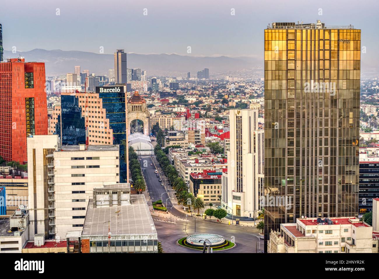 Mexico City, panoramic view Stock Photo - Alamy