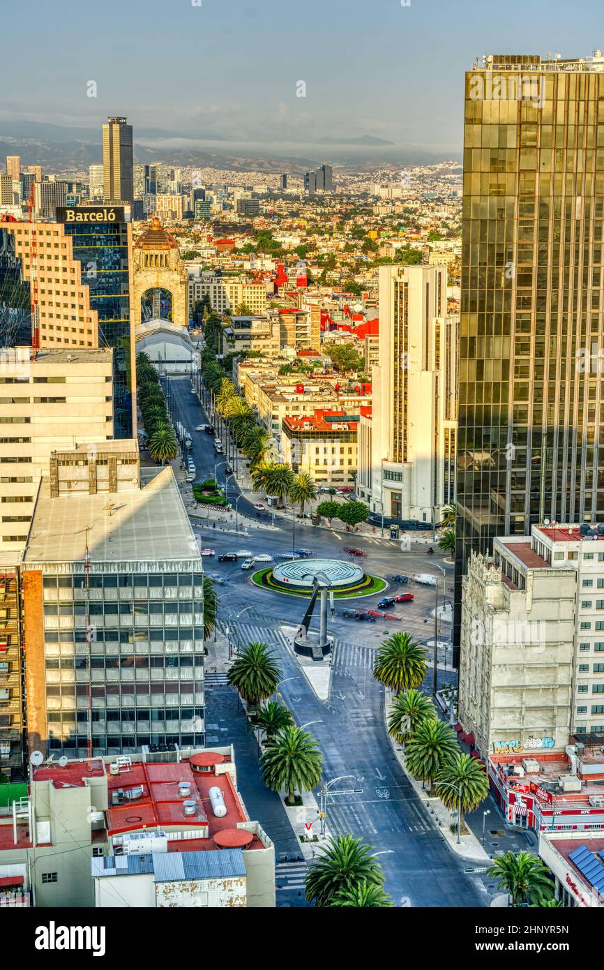 Mexico City, panoramic view Stock Photo - Alamy
