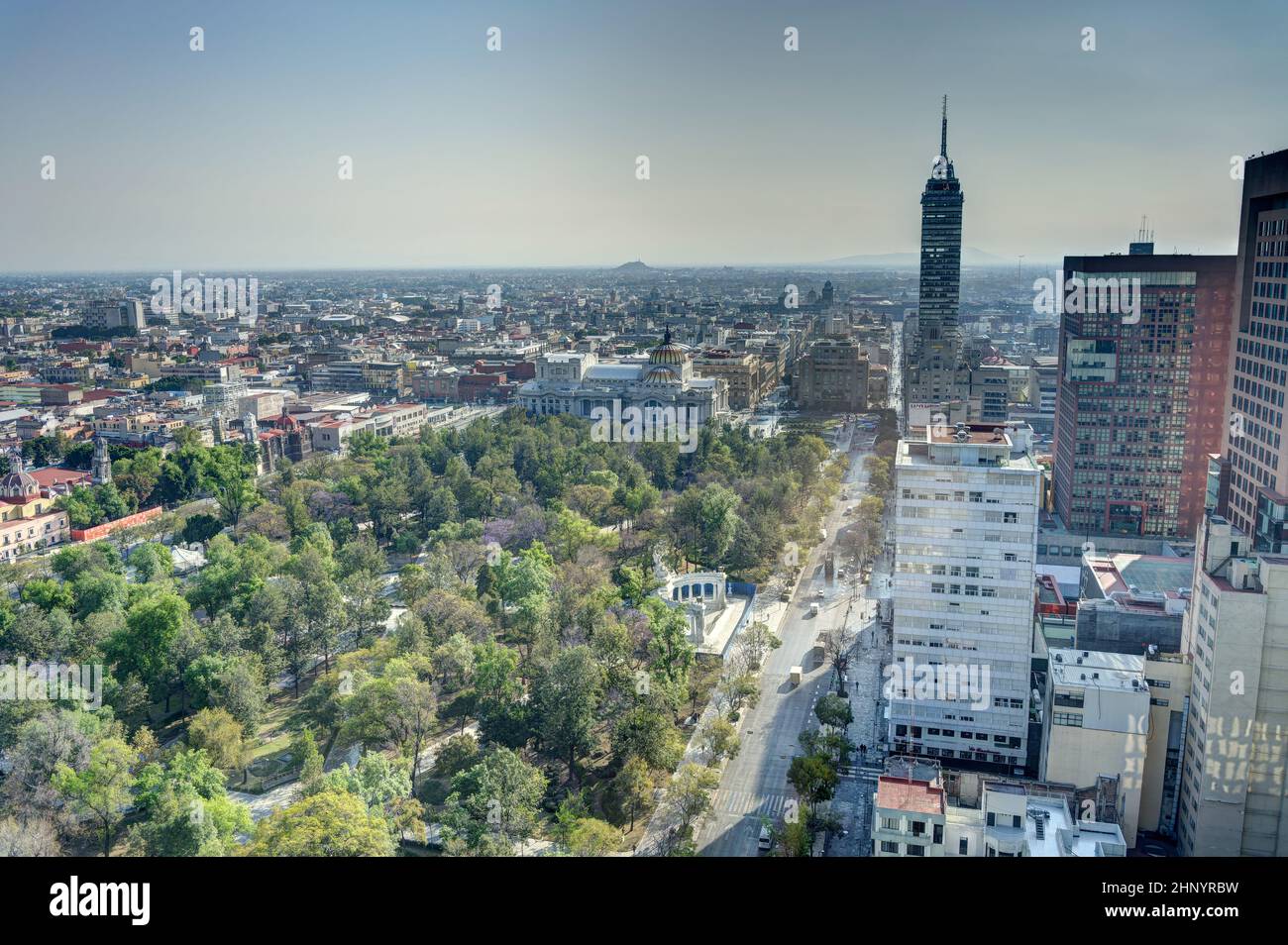 Mexico City, panoramic view Stock Photo - Alamy