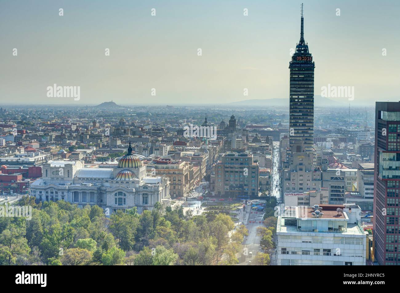 Mexico City, panoramic view Stock Photo - Alamy