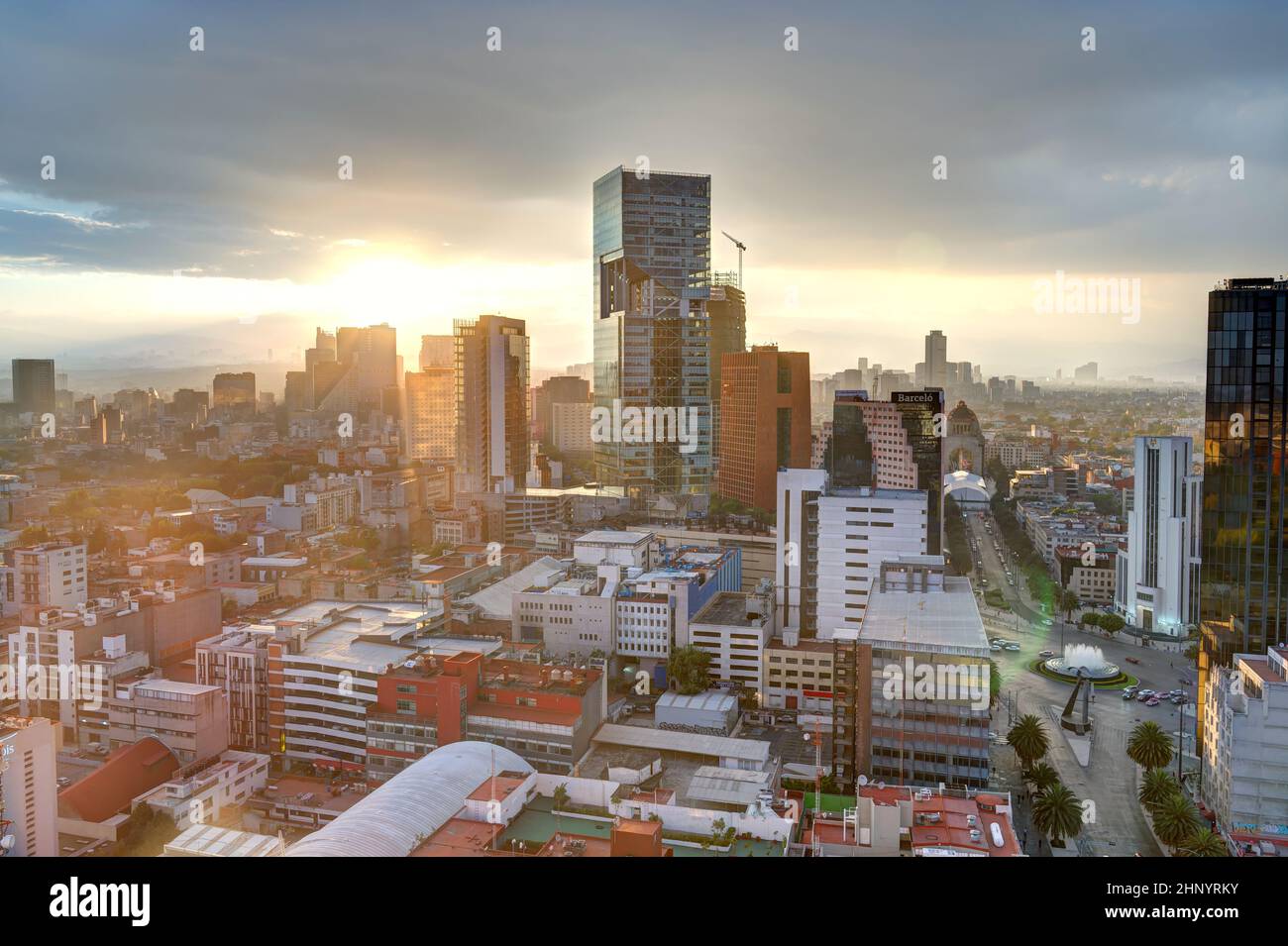 Mexico City, panoramic view Stock Photo - Alamy