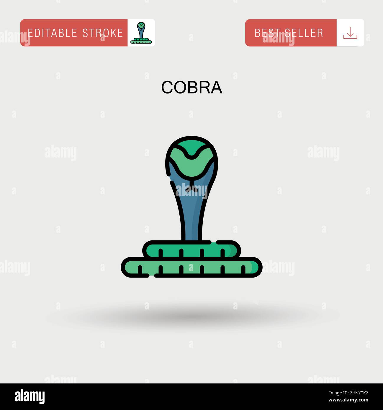 Cobra Simple vector icon Stock Vector Image & Art - Alamy