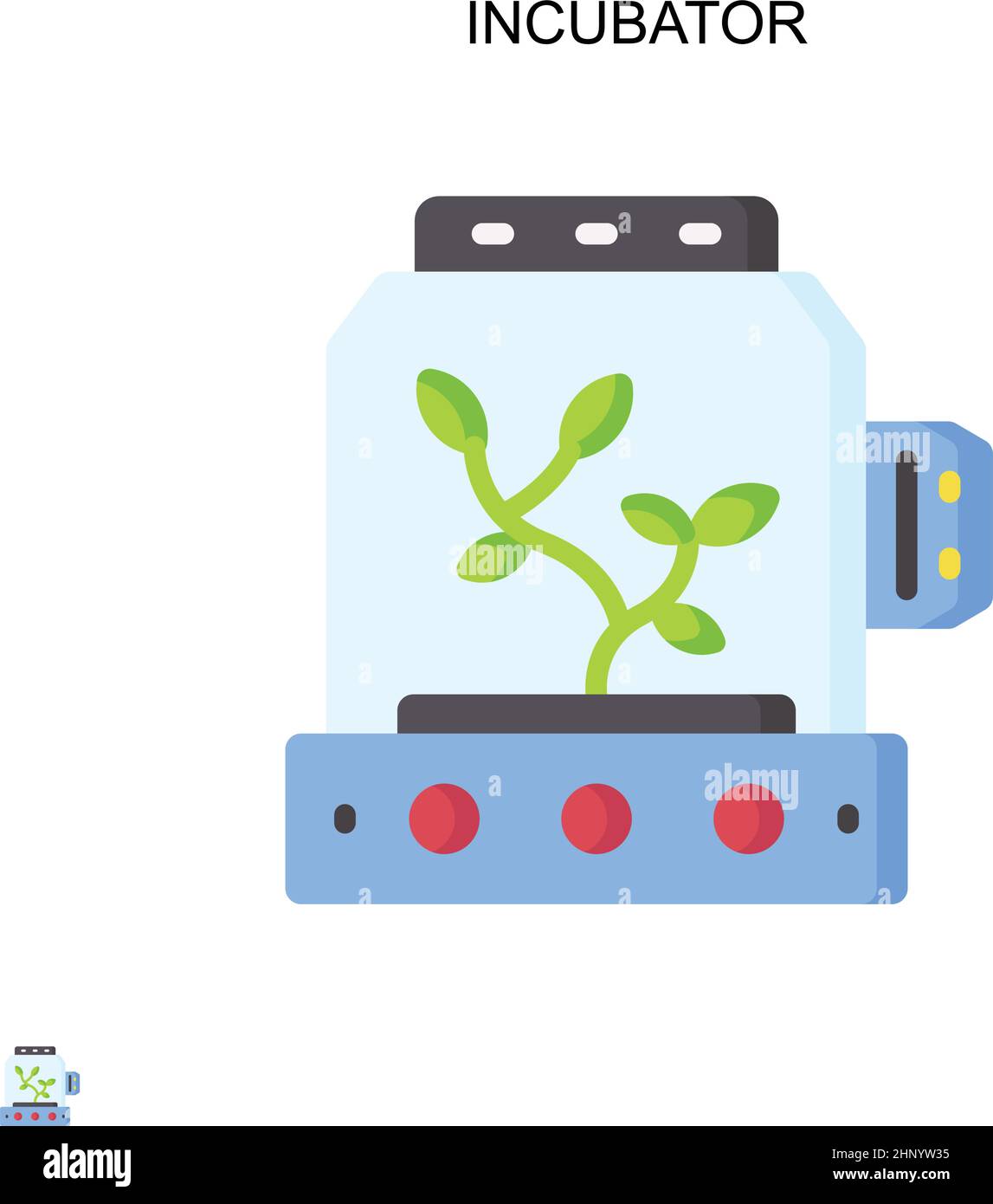 Incubator Simple vector icon. Illustration symbol design template for web mobile UI element ...