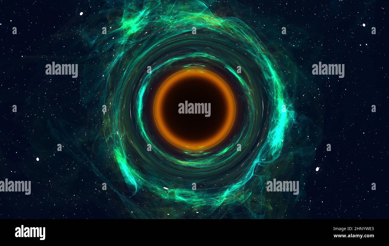 Supernova explosion with 3d render sucking matter into infinite space ...