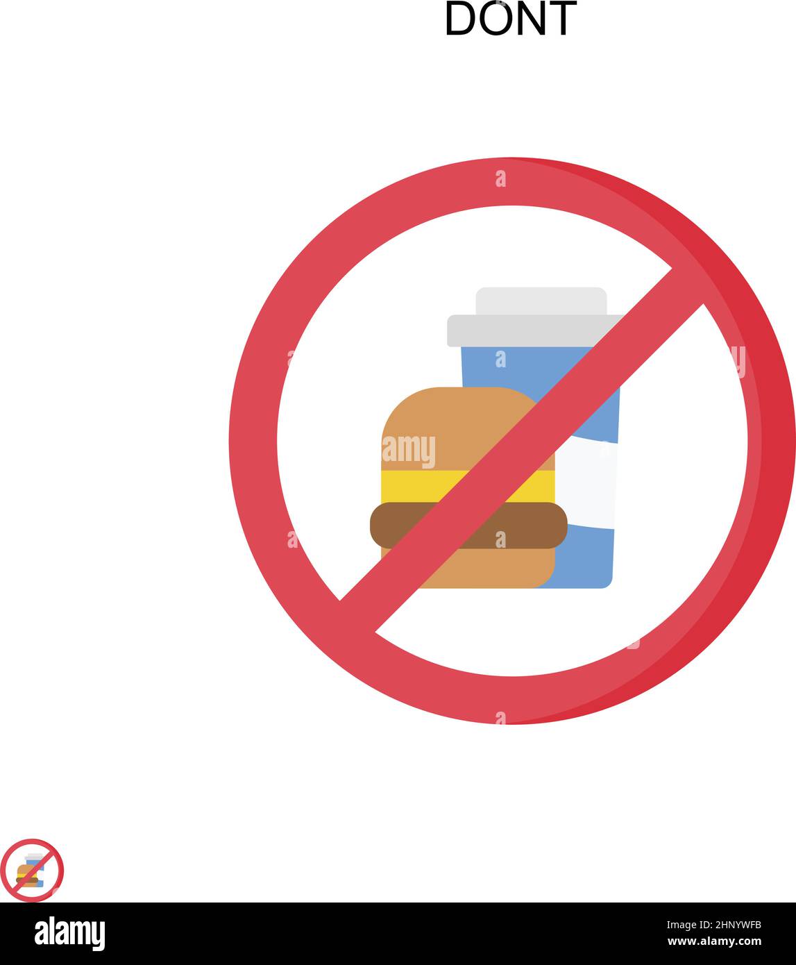 Red dont symbol hi-res stock photography and images - Alamy