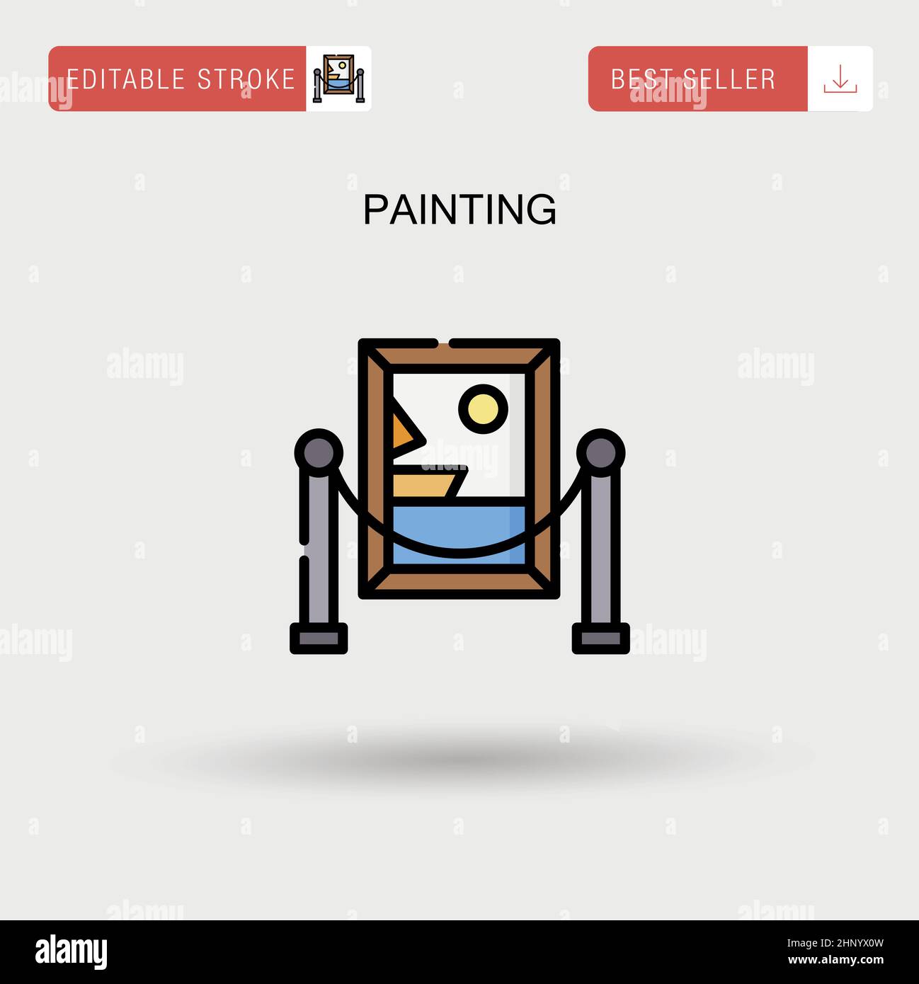 Painting Simple vector icon Stock Vector Image & Art - Alamy