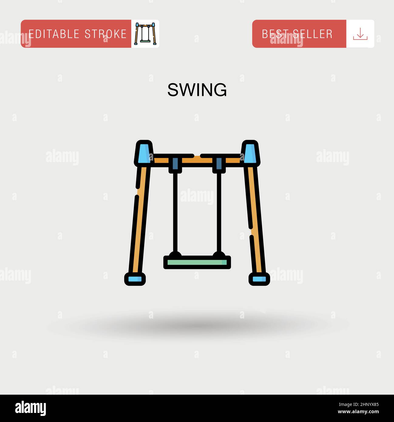 Swing Simple vector icon Stock Vector Image & Art - Alamy