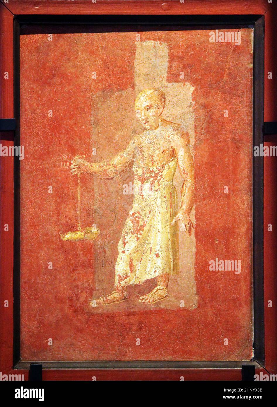 Egyptian Ceremony by Isis priests in the Temple of Isis.Worshipping ...