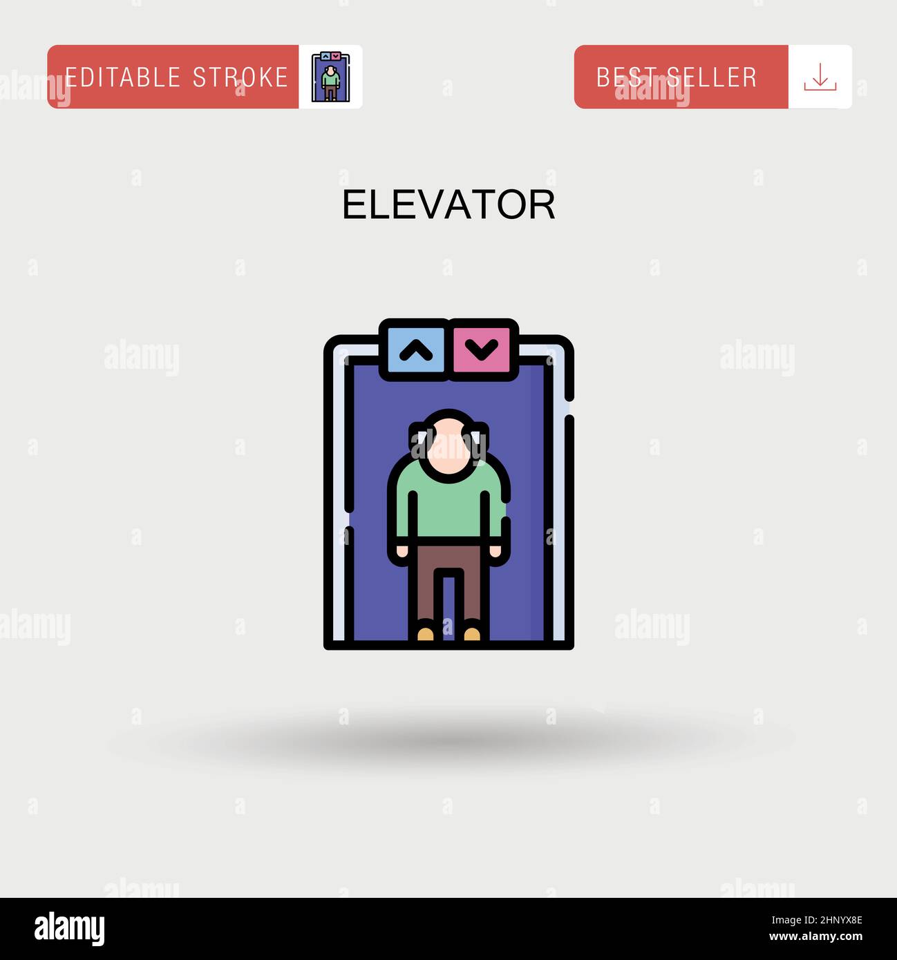 Elevator Simple vector icon Stock Vector Image & Art - Alamy