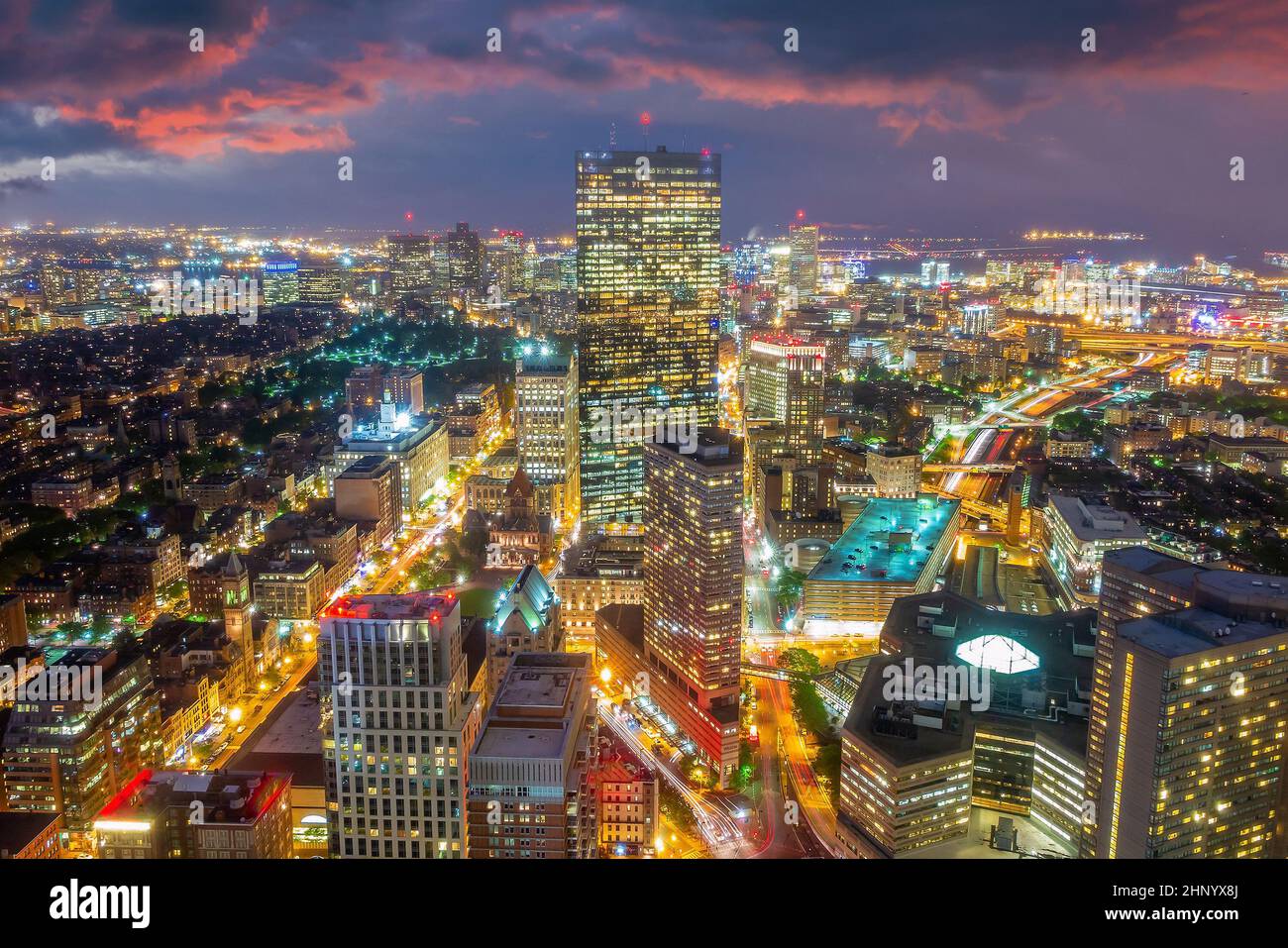 Boston common aerial hi-res stock photography and images - Alamy